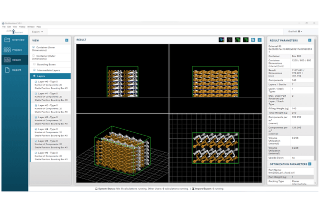 PackAssistant - leading software for container planning with identical, complex parts | Product